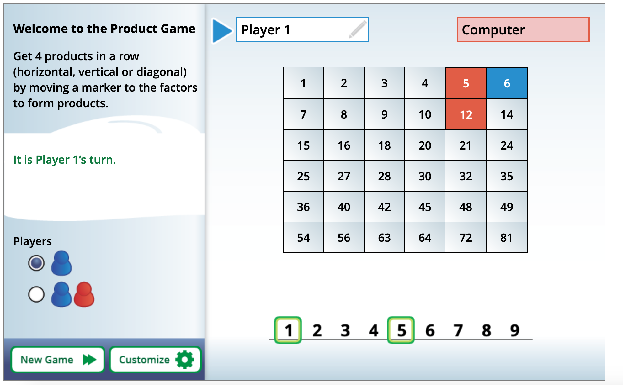 Product Game – Anastasis Math Genius Hub